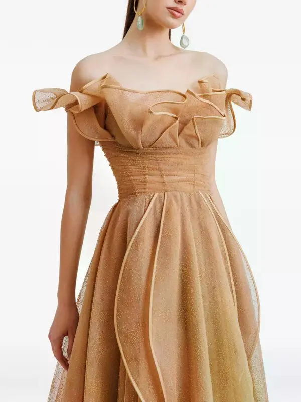 GEMY MAALOUF Ruffled Gown