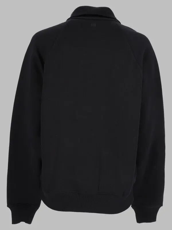 AMI Paris Felpa Con Logo Ricamato