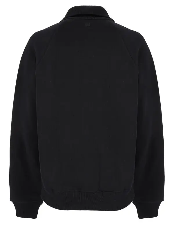 AMI Paris Felpa Con Logo Ricamato