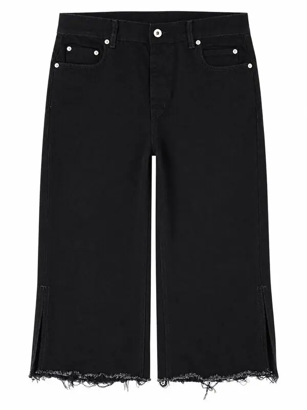 Rick Owens Jeans "bolan Cutoffs - Black