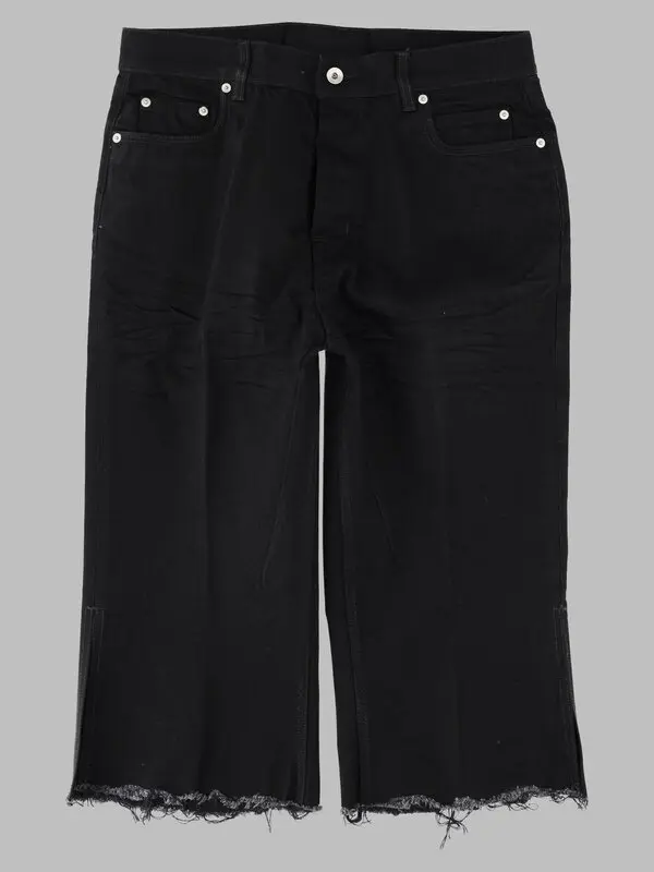 Rick Owens Jeans "bolan Cutoffs - Black