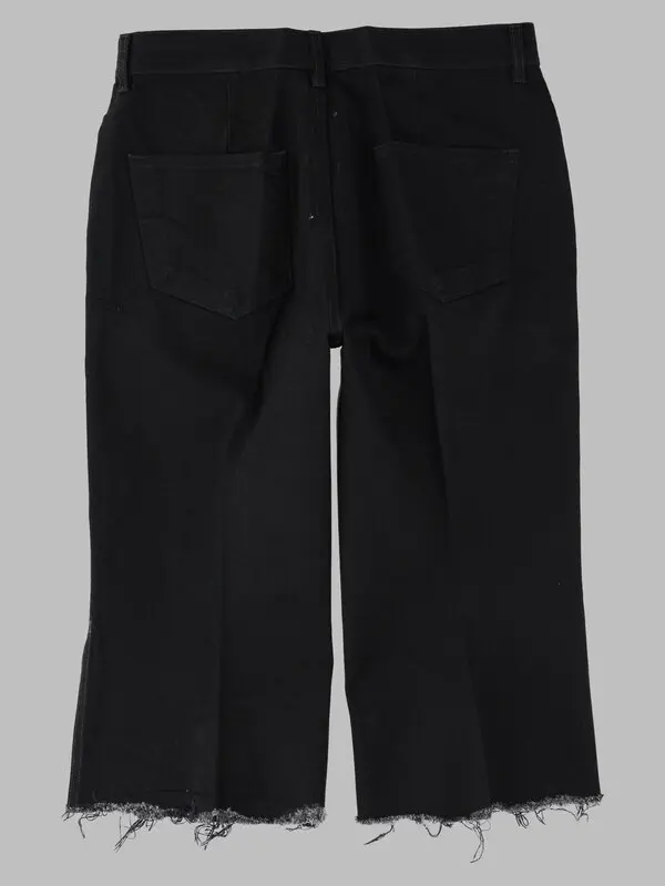 Rick Owens Jeans "bolan Cutoffs - Black