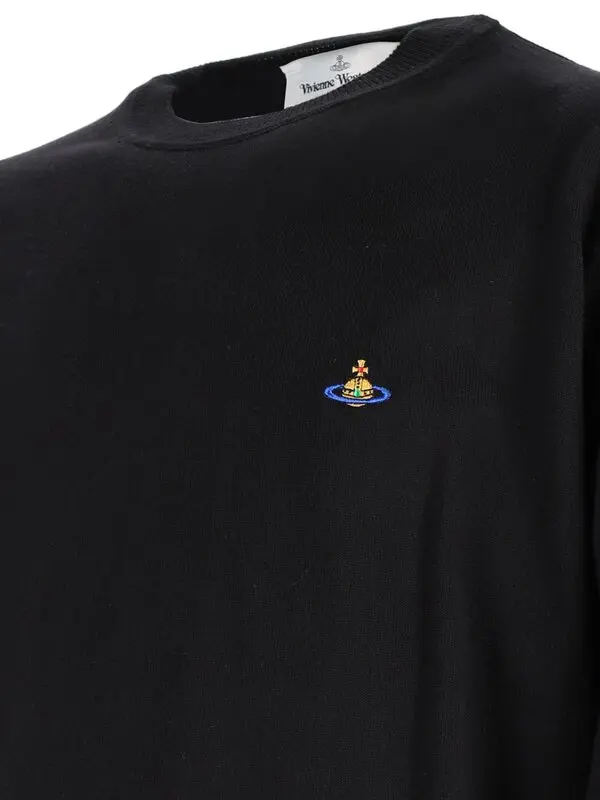 VIVIENNE WESTWOOD Maglia In Cotone E Cashmere Con Logo