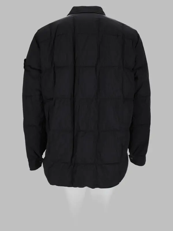 Stone Island Piumino Antigoccia Con Colletto Rigido