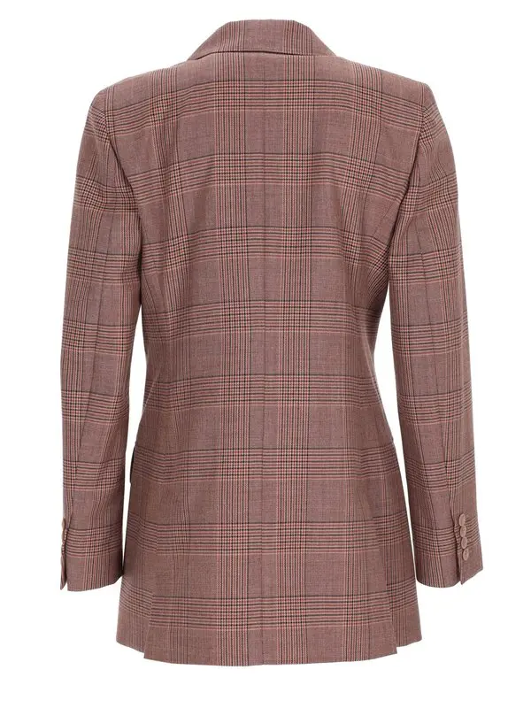 Max Mara Blazer Doppiopetto In Lana Principe Di Galles