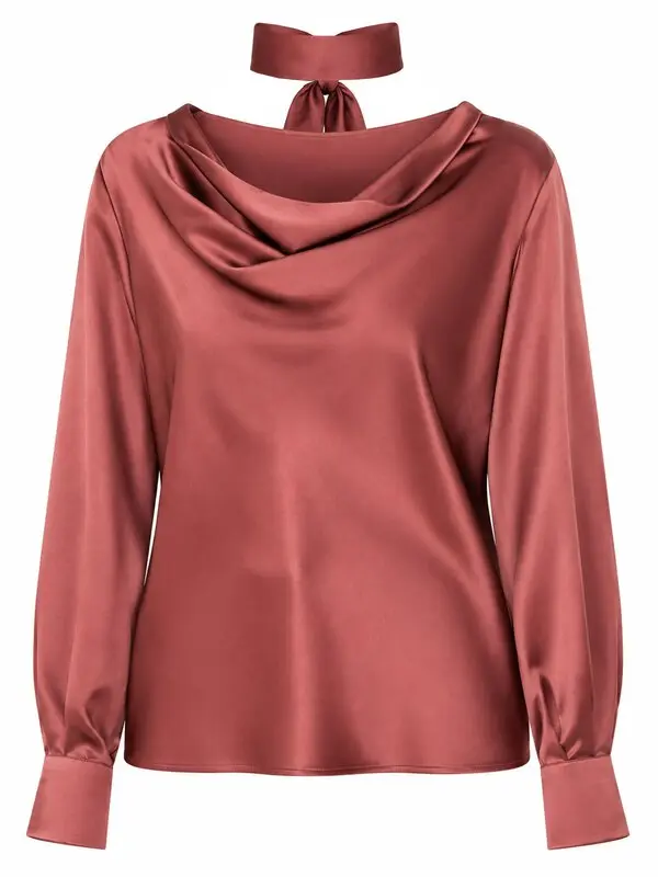 Max Mara Blusa In Raso Di Seta