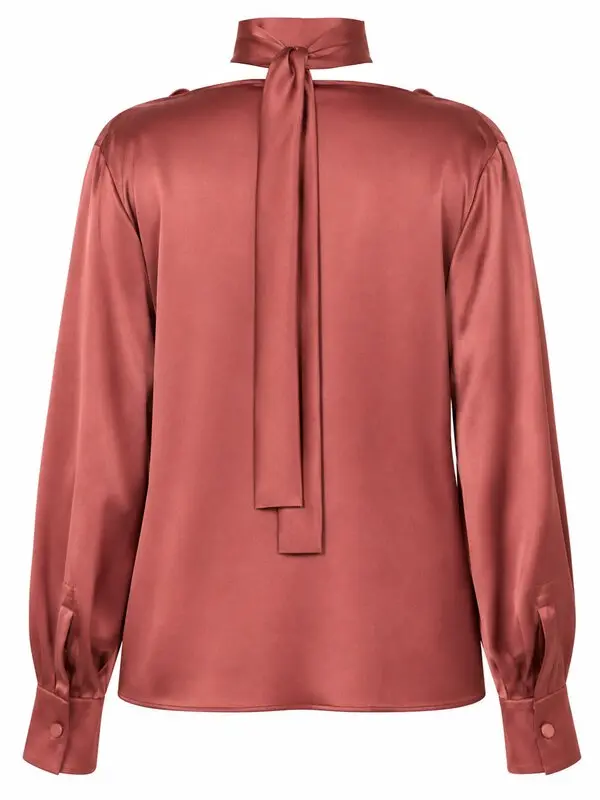 Max Mara Blusa In Raso Di Seta