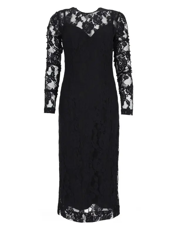 Dolce & Gabbana Abito In Pizzo - Black
