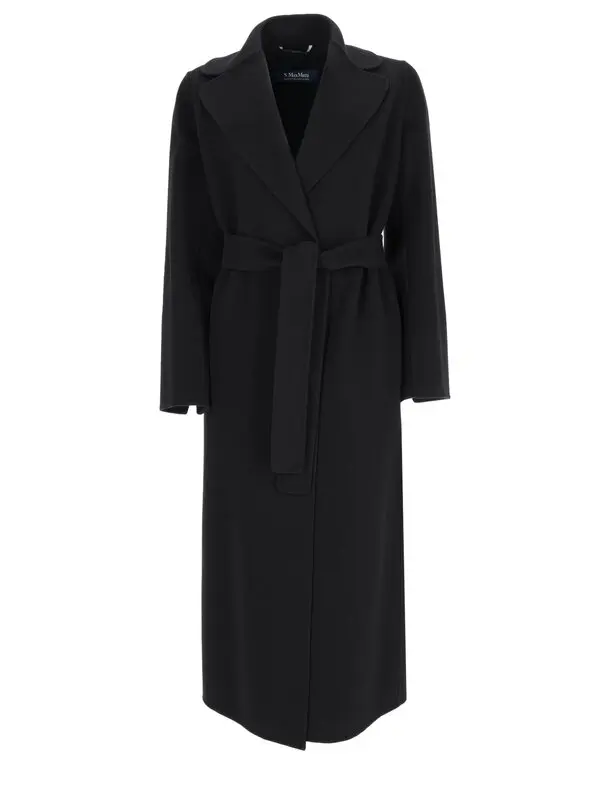Max Mara Cappotto A Vestaglia In Drap Di Lana