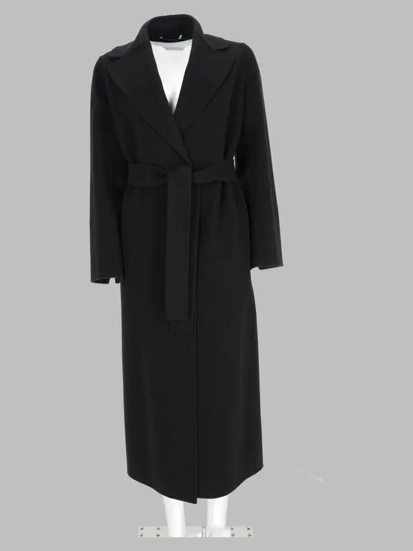 Max Mara Cappotto A Vestaglia In Drap Di Lana