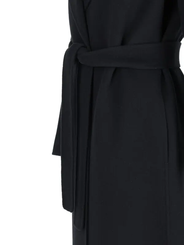 Max Mara Cappotto A Vestaglia In Drap Di Lana