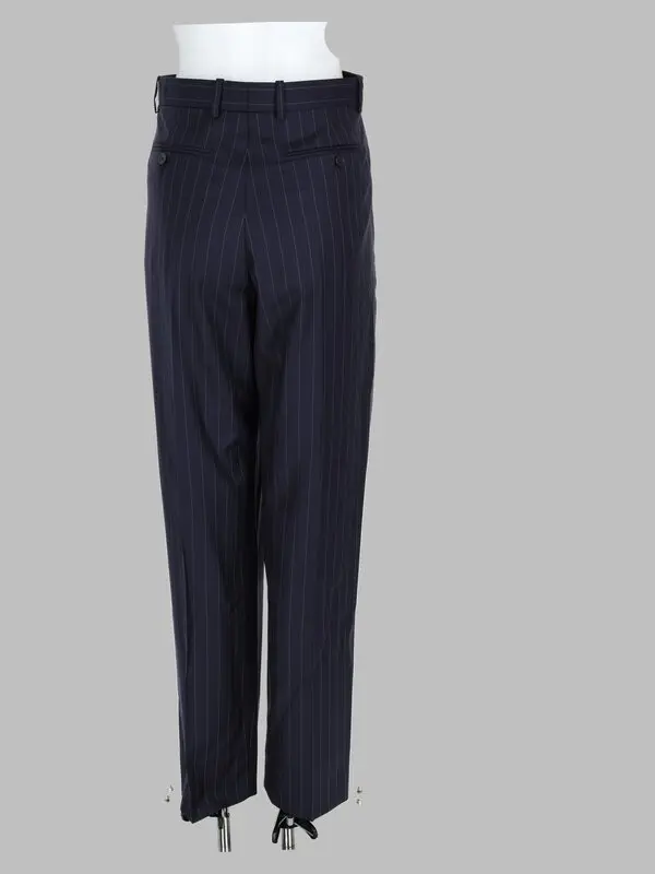 Givenchy Pantalone A Righe Con Doppia Piega In Lana