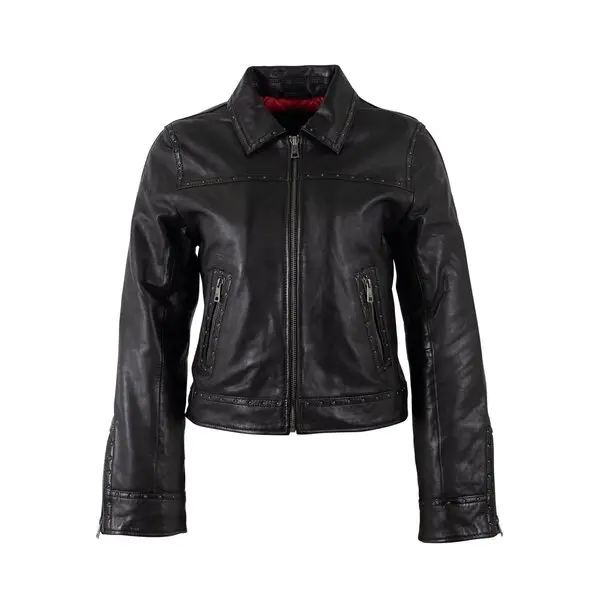 Mauritius Streamlined Studded Leather Jacket Mellus