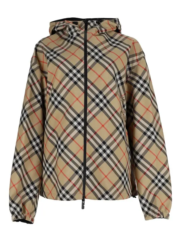 Burberry Giacca Reversibile "vintage Check - Beige