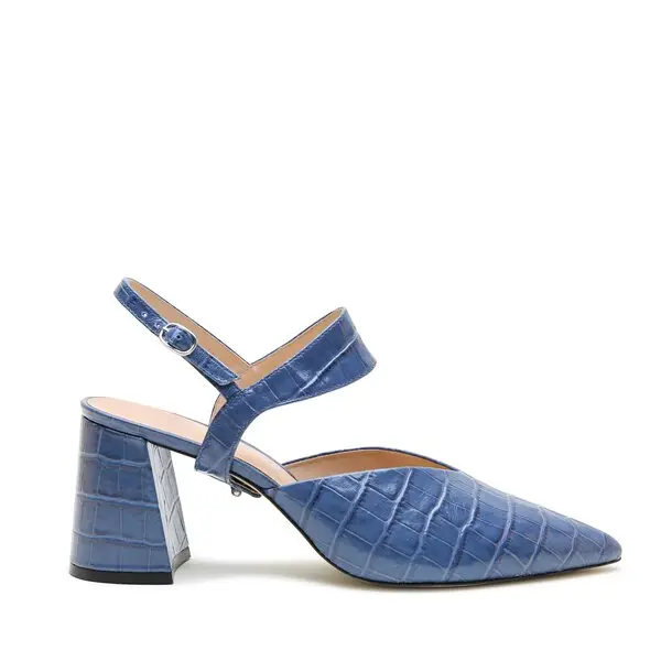 ALTERRE Indigo Croc Elsie V Mule