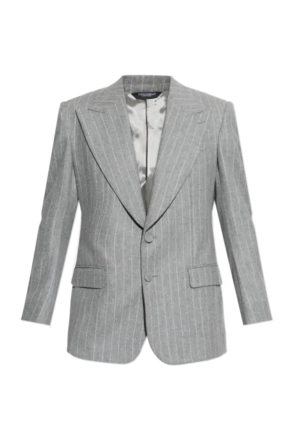 Dolce & Gabbana Gray Wool Blazer
