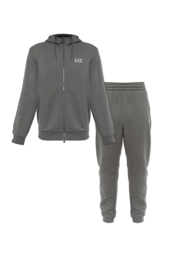EA7 Tracksuit: Hoodie And Trousers - Grey