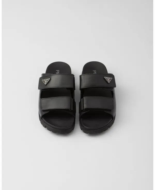 Prada Leather Strap Sandals