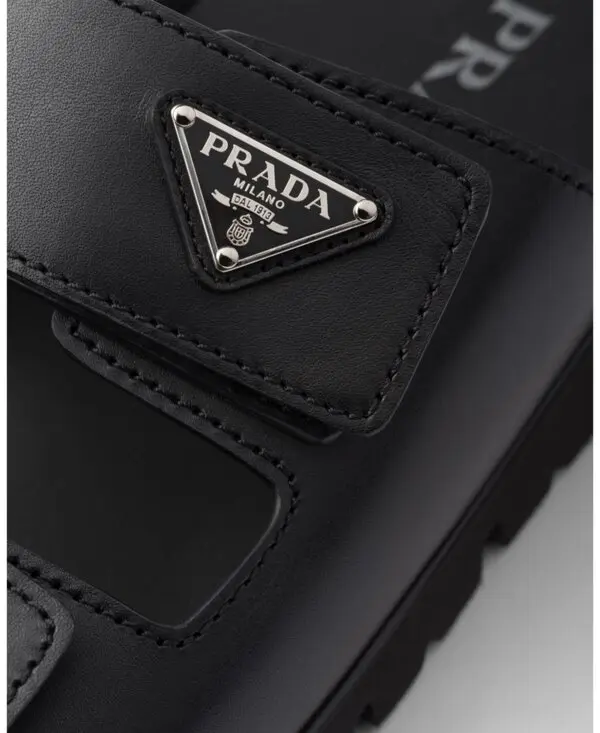 Prada Leather Strap Sandals