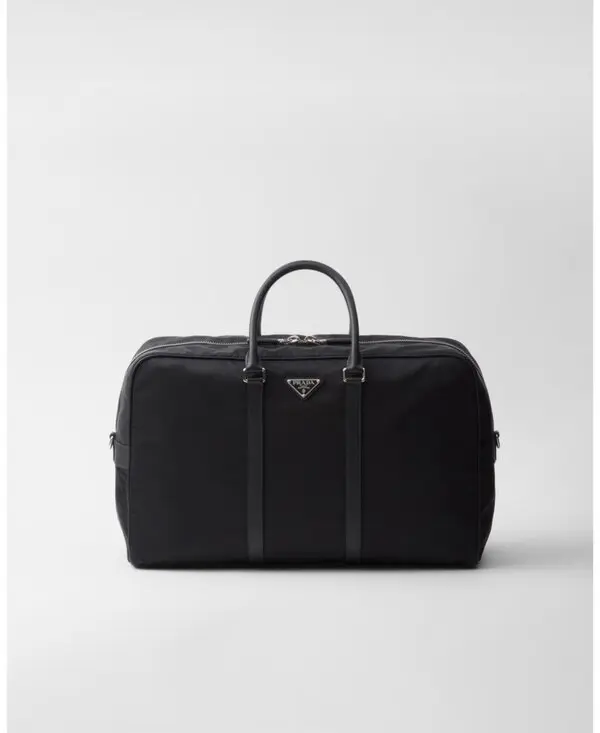 Prada Re-nylon And Saffiano Leather Duffel Bag