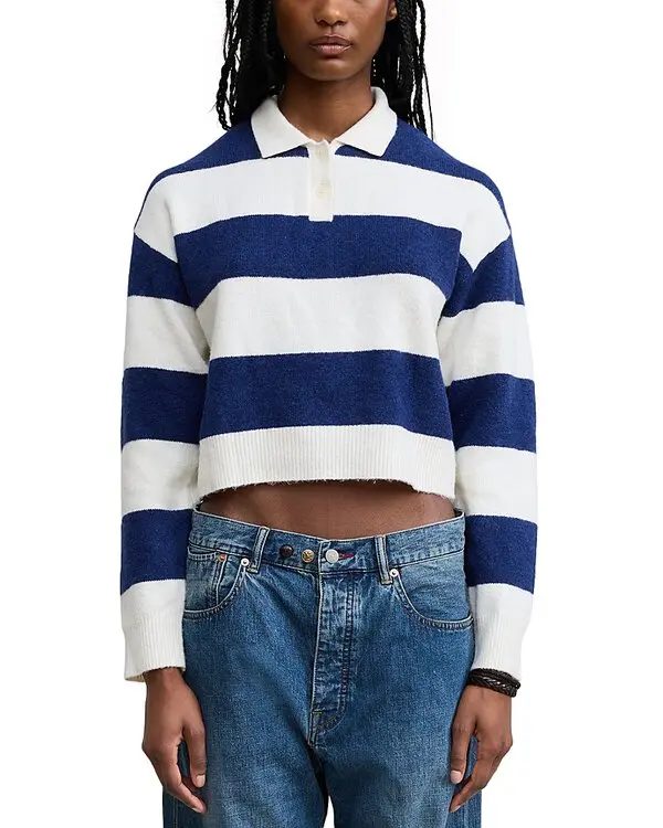 Denimist Cropped Rugby Sweater