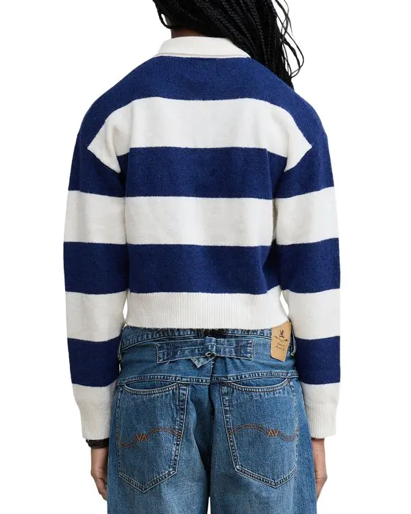 Denimist Cropped Rugby Sweater