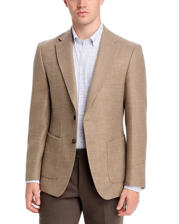 BOSS Hutson Wool Slim Fit Sport Coat - Open Brown