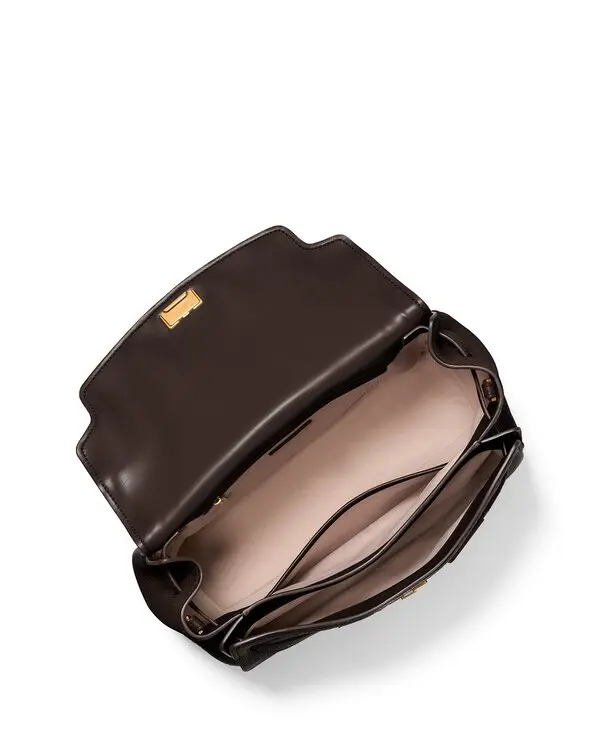 Michael Kors Hamilton Moderne Large Flap Leather Satchel