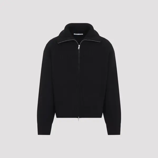 Studio Nicholson Rib Zip-through Merino Wool Jumper
