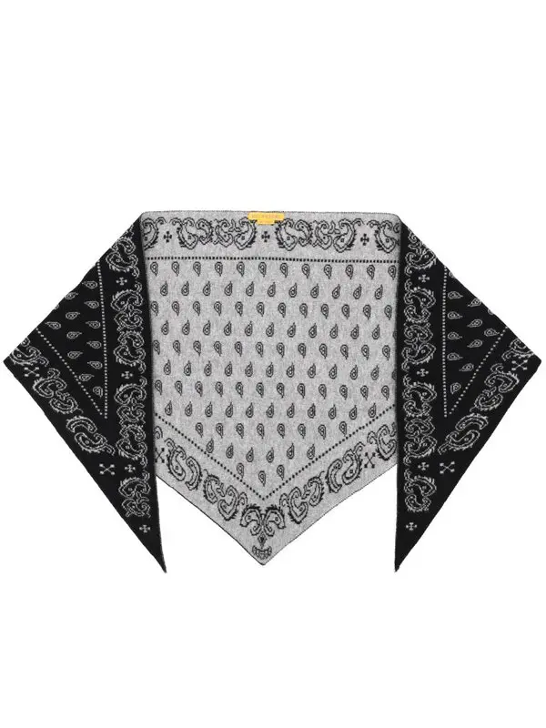 Guest In Residence Wild Rag Cashmere Bandana 162 Cm X 58.4 Cm - Black