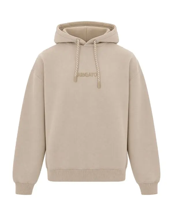 Axel Arigato Organic Cotton Logo Hoodie - Dark Beige