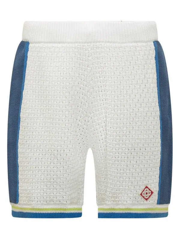 Casablanca Trendy Mini Shorts For Summer 2025 - White/blue
