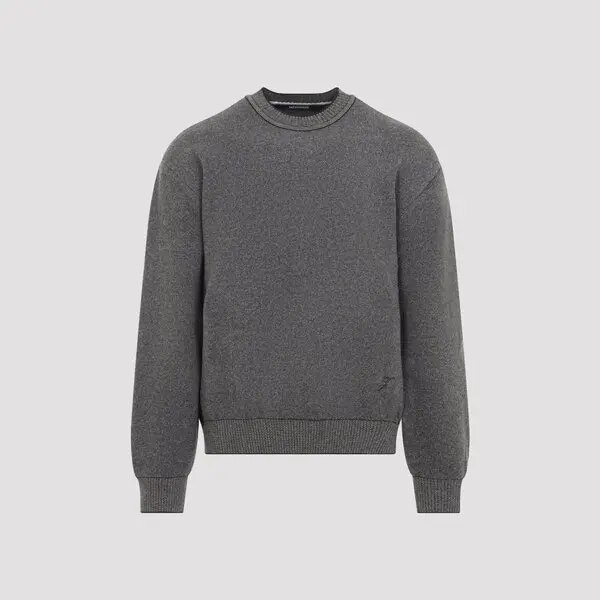 Jacquemus Jacquard Mini Sweater In Merino Wool Cashmere Blend