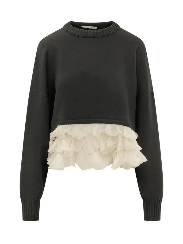 Alberta Ferretti Merino Wool Knit Sweater