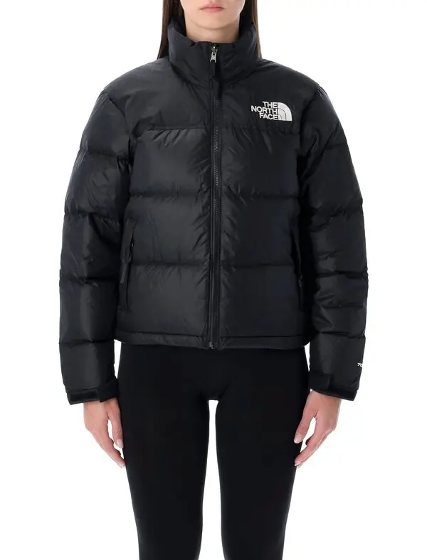 The North Face 1996 Retro Nuptse Mini-boxy Down Jacket With Packable Hood - Nero
