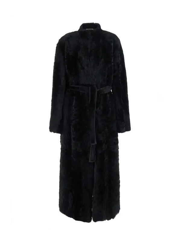 Nour Hammour Wool Button-front Notched Collar Jacket With Side Pockets