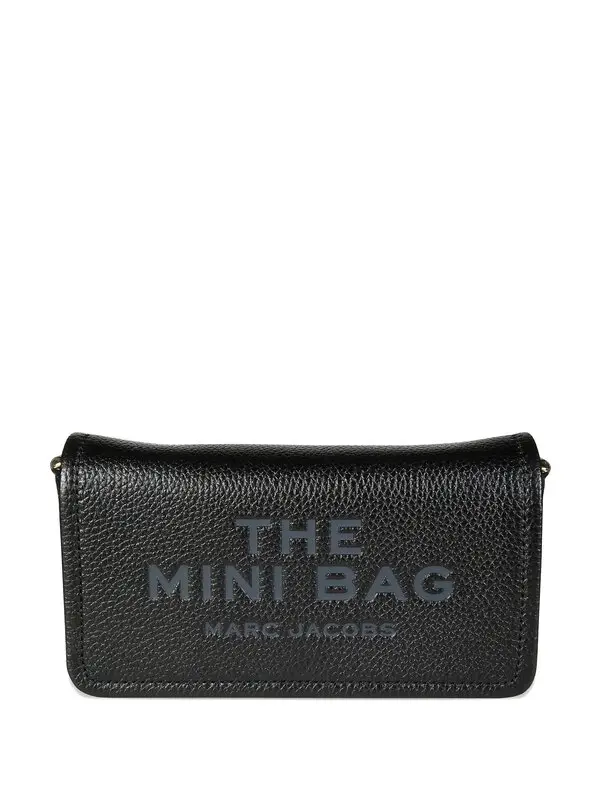 Marc Jacobs Logo-print Detachable Leather Shoulder Strap Mini Bag - Nero