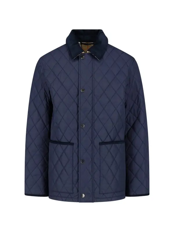 Burberry Quilted Field Jacket - Blue