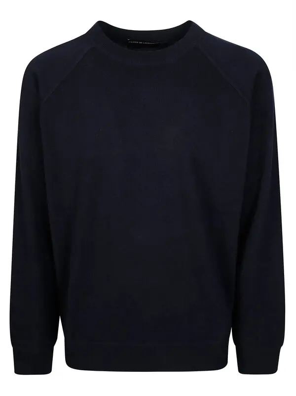 FILIPPO DE LAURENTIIS Raglan Crewneck Wool Cashmere Sweater