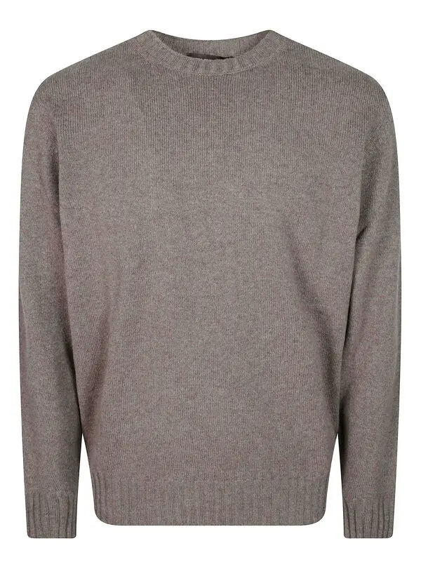 FILIPPO DE LAURENTIIS 90/10 Wool Cashmere Fine Gauge 7 Sweater - Beige