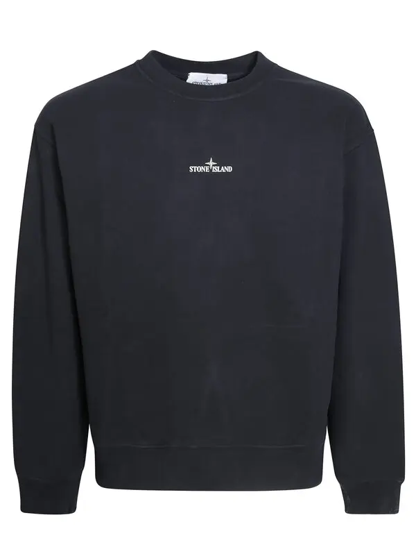 Stone Island Stone-effect Sweatshirt - Nero