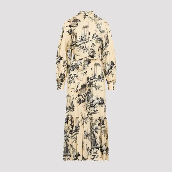 Etro Viscose Midi Dress - Nude & Neutrals