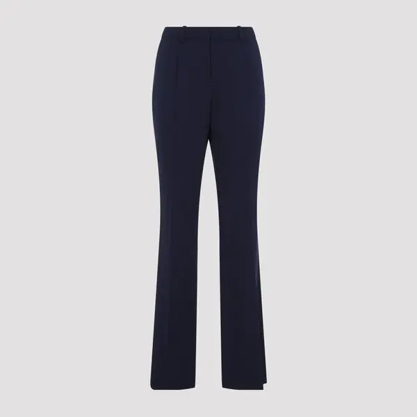 Balenciaga Slim Wool Tailored Pants - Blue