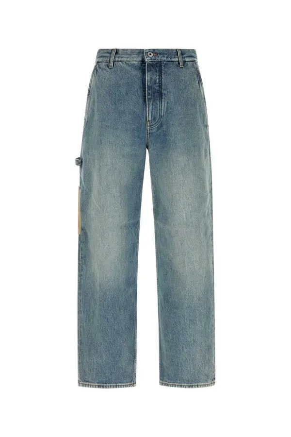 Loewe Relaxed Fit Wide-leg Jeans - Light Blue