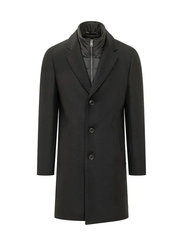 BOSS Bib-front Wool-blend Jacket