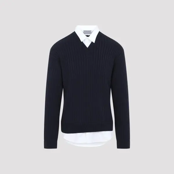 Balenciaga Hybrid Shirt Jumper In Cotton - Blue