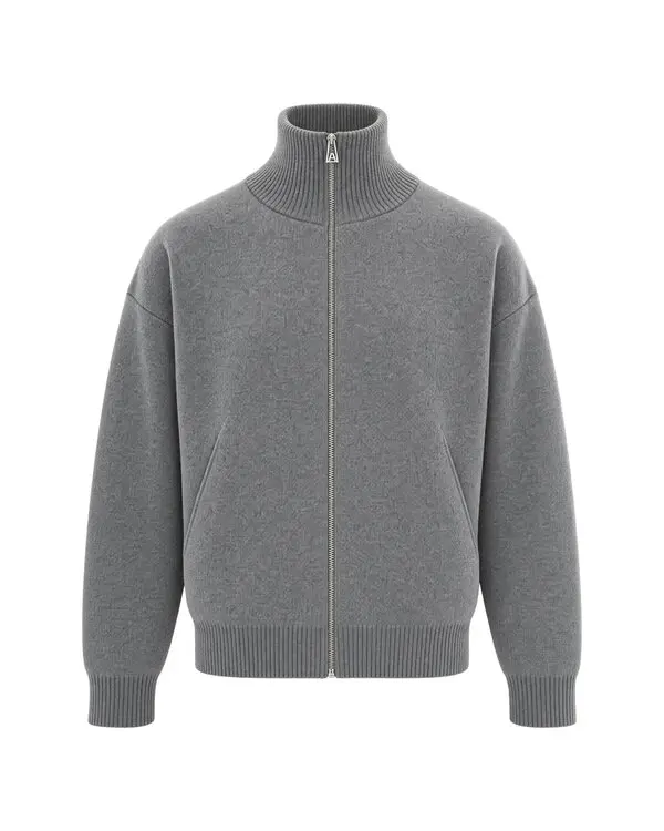 Axel Arigato Medium Wool Blend Drop Shoulder High Neck Sweater