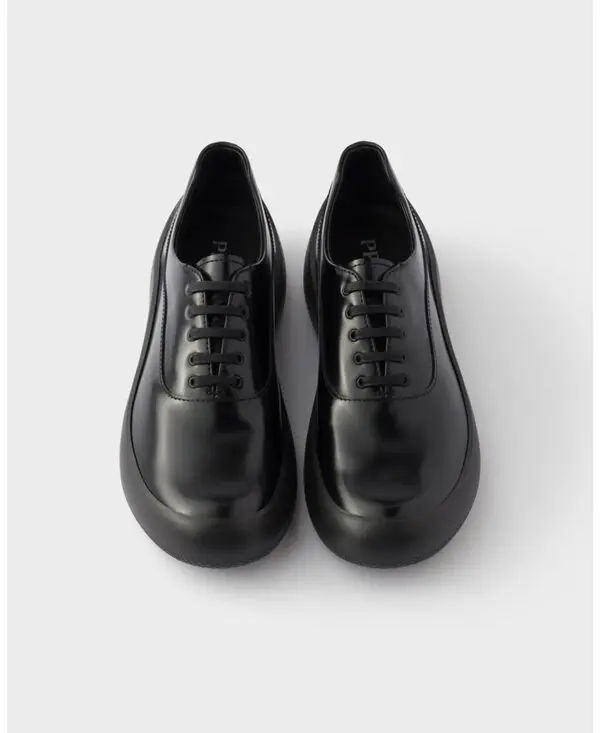 Prada Brushed Leather Sneakers
