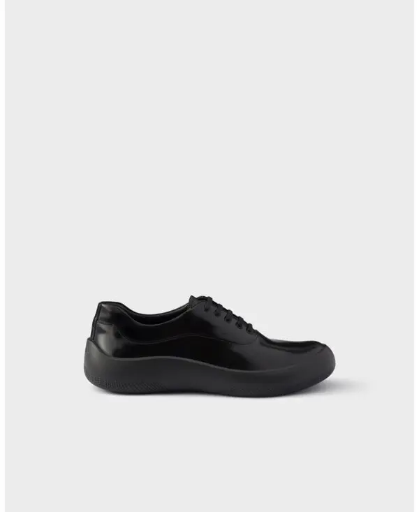 Prada Brushed Leather Sneakers