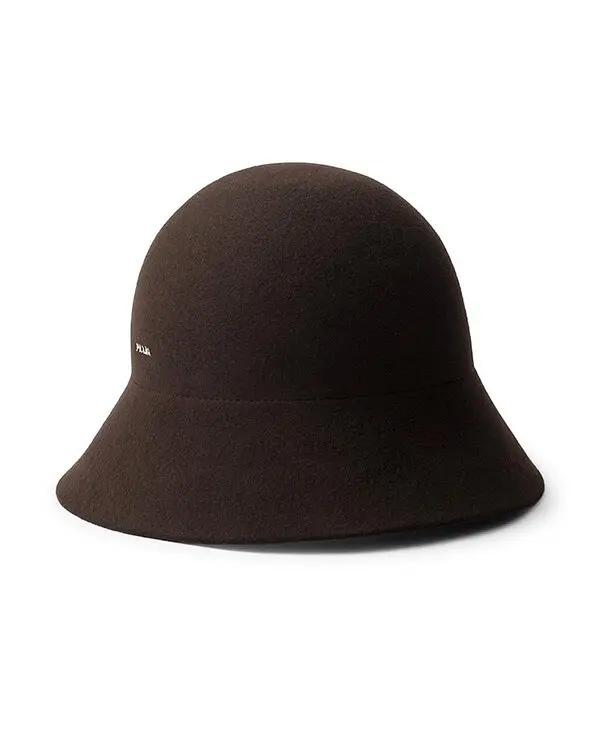 Prada Felt Hat - Brown